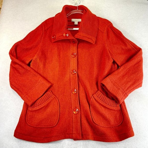 Laura Ashley | Jackets & Coats | Laura Ashley Jacket Xl Womens Orange ...